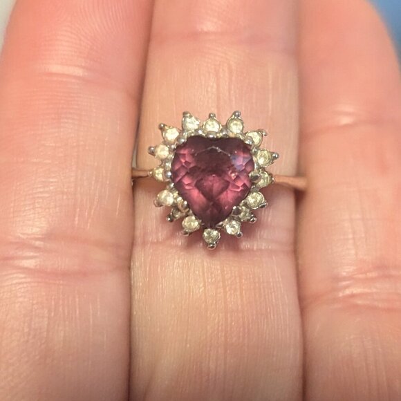 Joseph Esposito | Jewelry | 4k Gold Joseph Esposito Amethyst Ring Heart ...